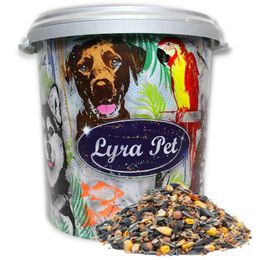 10 kg LYRA PET Streufutter aus der alb-mühle Allzweck-Mix in 30 l Tonne