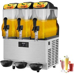 Kommerzielle Slushy-Maschine Slush Maschine 36 l Einzelschüssel, 75 Tassen Margarita-Maschine, 1100 w Edelstahl Margarita Smoothie, Frozen Drink