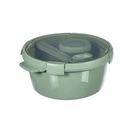 Curver Smart To Go Eco runde Lunchbox, grüne Farbe