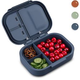 Klarstein - Schmatzfatz Lunchbox, Unterteilte Brotdose für Erwachsene & Kinder, Lunchbox mit Fächern, Bento-Box für Schule & Kita, BPA-Freie