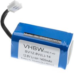 vhbw - Akku kompatibel mit Severin Chill rb 7720, rb 7022 Home Cleaner Heimroboter (1400 mAh, 12,8 v, Li-Ion)