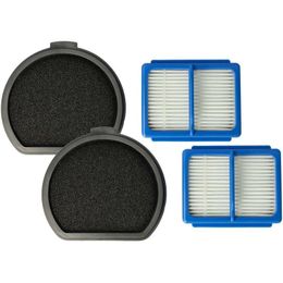 Filter-Set kompatibel mit aeg QX9-1-ALRG, QX9, QX9-1-40GG, ASKQX9 Staubsauger - 4x Filter (Hauptfilter, Vorfilter) - vhbw