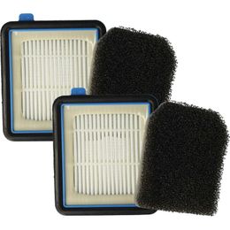 vhbw - Filter-Set kompatibel mit aeg FX9-1-ALRG, FX9-1-4ST, FX9-1-4IG, FX9-1-ANIM,, FX9-1-IBM Staubsauger - 4x Filter (HEPA-Filter, Vormotor-Filter)