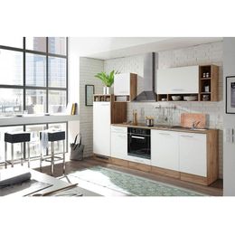 Bega Bbk Bad Und Küche - Küche Küchenblock Küchenzeile madeira ohne Geräte ca. 280 x 205 x 60 cm