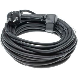 vhbw - Stromkabel kompatibel mit Sebo 450 Evolution, Professional D8 Staubsauger - 10 m Kabel, Anschlusskabel