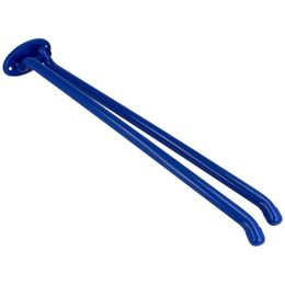 Handtuchhalter 2-teilig - Messing blau (ral 5002) - 400 mm - schwenkbar - tecuro