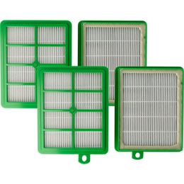 vhbw 4x Staubsaugerfilter kompatibel mit AEG/Electrolux ZSC6940, ZSC69FD2, ZUG3901, ZUA384P, ZUAG3801, ZTI7635, ZU3375 Staubsauger - HEPA Filter