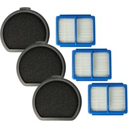 vhbw - Filter-Set kompatibel mit aeg QX9-1-ALRG, QX9, QX9-1-40GG, ASKQX9 Staubsauger - 6x Filter (Hauptfilter, Vorfilter)