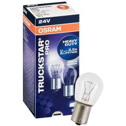 10x Osram Kugellampe P21W Truckstar Pro BA15s Heavy Duty 24V 21W LKW 7511TSP