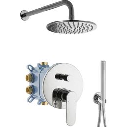 PaulGurkes Regendusche Duschsystem Komplett Set Unterputz