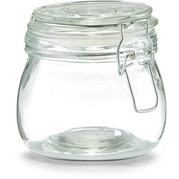 zeller - Lebensmittelbehälter, Glas mit Deckel, 500 ml