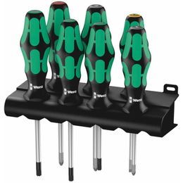 Wera - 335/350/367/7 Rack Schraubendrehersatz Kraftform Plus Lasertip + Rack, 7-tlg.