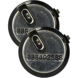 vhbw - 2x Akku kompatibel mit range rover Vogue, Sport Autoschlüssel (20 mAh, 3,6 v, Li-Ion), schwarz