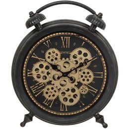 Atmosphera Tischuhr für Kommode, sichtbares Uhrwerk, Vintage, ø 35,6 cm