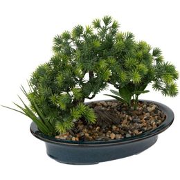 Künstlicher Bonsai Keramik & Kieselstein - H.26 cm Atmosphera Créateur D'intérieur