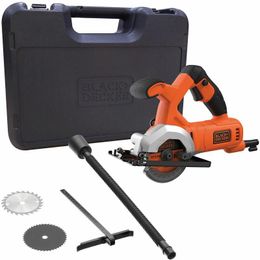 Black & Decker Black+decker BES510K-QS 18V Li-Ion Akku-Kreissäge mit 2,5Ah Akku, 1 Sägeblatt und 1A Ladegerät