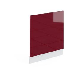 Frontblende R-Line, Bordeaux Hochglanz, 60 cm ohne Arbeitsplatte VICCO