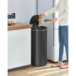 Songmics Mülleimer mit Bewegungssensor, Abfalleimer Küche 50 L automatisch - schwarz