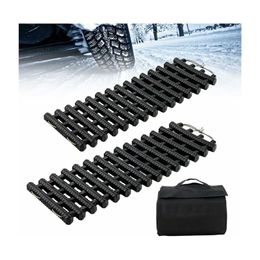 Costway - 2 Stücke Anfahrhilfe Auto, Sandbleche Offroad, Traktionsmatte für Sand Schnee eis Schlamm, Offroad Tracks Traction Mats, Traktionshilfe mit