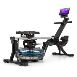 Capital Sports - Flow M1 Wasserrudergerät platzsparend Trainingscomputer bis 150 kg - Schwarz