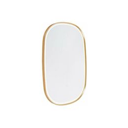 Qazqa Badezimmerspiegel Gold inkl. LED mit Touchdimmer oval - Miral