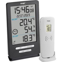 Funk-Thermometer xena home Funk-Thermometer digital Anthrazit - Tfa Dostmann
