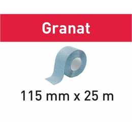 Schleifrolle 115x25m P80 gr Granat - FESTOOL