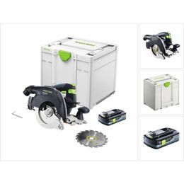 Hkc 55 EB-Basic Akku Handkreissäge 18 v 160 mm Brushless ( 576163 ) + 1x Akku 4,0 Ah + Systainer - ohne Ladegerät - FESTOOL