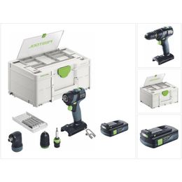 Txs 18-Basic-Set Akku Bohrschrauber 18 v 40 Nm Brushless + 1x Akku 3,0 Ah + Systainer - ohne Ladegerät - FESTOOL