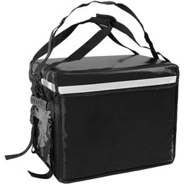 PrimeMatik - CityBAG - Isotherme Tasche 44 x 39 x 34 cm schwarz für Grillabende und Lieferung von Lebensmitteln