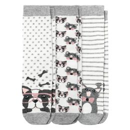 Gina Benotti 3 Paar Damen Socken mit Hunden und Katzen