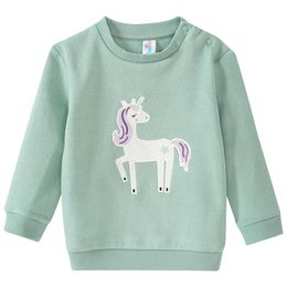 Topomini Baby Sweatshirt mit Einhorn-Applikation