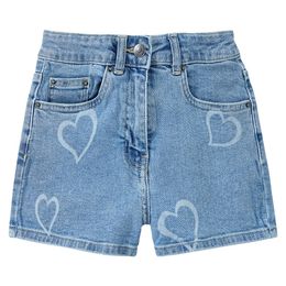 Yigga Mädchen Jeans-Shorts mit Herzen