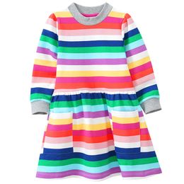 Topolino Mädchen Sweatkleid in bunten Regenbogenfarben