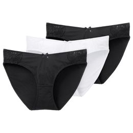 Gina Benotti 3 Damen Umstands-Slips mit Spitze