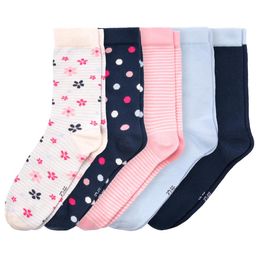 Topolino 5 Paar Mädchen Socken im Muster-Mix
