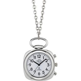 MASTER TIME Kettenuhr Sprechende Uhr, MTUA-10810-12M, Quarzuhr, Damenuhr, silberfarben