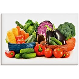 Artland Leinwandbild Gemüse Stillleben III, Lebensmittel (1 St), auf Keilrahmen gespannt, bunt