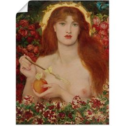 Artland Kunstdruck Venus Verticordia, Gottes Bilder (1 St), als Alubild, Leinwandbild, Wandaufkleber oder Poster in versch. Größen, rot