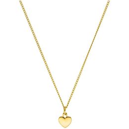 PURELEI Kette mit Anhänger Schmuck Geschenk Heart Herz Charm Anhänger, 2116, gelb|goldfarben