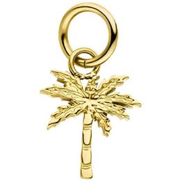 PURELEI Kettenanhänger Schmuck Geschenk Palmtree Halsschmuck Anhänger Halskette, 2043-Charm, gelb|goldfarben