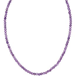 PURELEI Perlenkette Schmuck Geschenk Edelstein, 23381, mit Amethyst oder Aventurin, gelb|goldfarben|lila