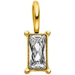 PURELEI Kettenanhänger Schmuck Geschenk Stone Halsschmuck Anhänger Halskette, 2116-Charm, mit Zirkonia (synth), gelb|goldfarben|weiß