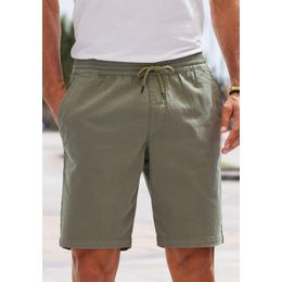 John Devin Shorts Bermuda kurze Hose aus elastischer Baumwoll-Qualität, grün