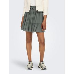 Only A-Linien-Rock ONLIBIZA LIFE SHORT SKIRT WVN NOOS, grün