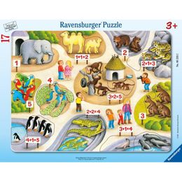 RAVENSBURGER VERLAG Ravensburger Kinderpuzzle - Erstes Zählen bis 5 - 8-17 Teile Rahmenpuzzle für Kinder ab 3 Jahren