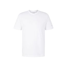 Tom Tailor Herren Basic T-Shirt, weiß, Gr. XXL