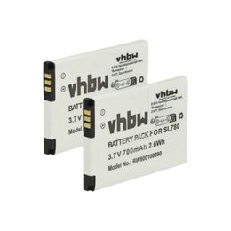 vhbw kompatibel mit Gigaset Premium 300HX Akku Li-Ion 700 mAh (3