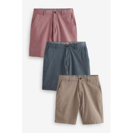 next Chinoshorts Klassische Chinoshorts mit Stretch im 3er-Pack (3-tlg)