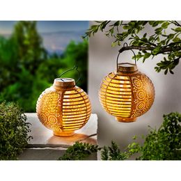 Solar-Laterne "Bamboo Flame" 2er-Set